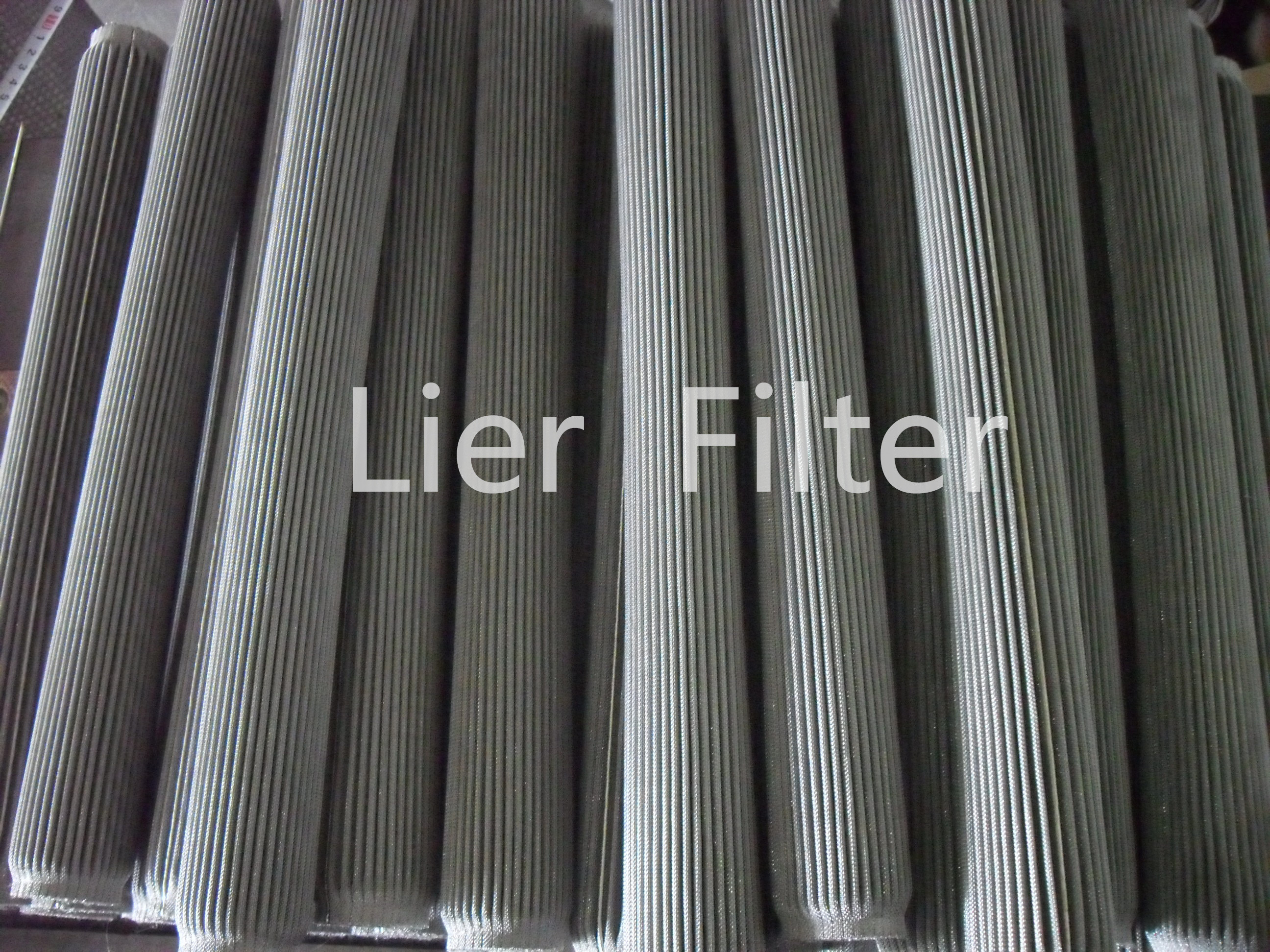 Stainless Steel Folding Filter Element Withstand 30MPa To 90MPa Pressure