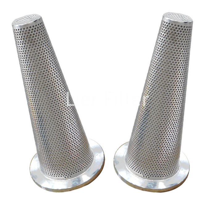 0.2mm Hole Cone Shape Shaped Filter Perforated Metal Mesh Filter Strong ...