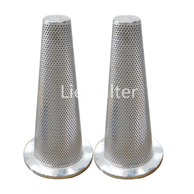 0.2mm Hole Cone Shape Shaped Filter Perforated Metal Mesh Filter Strong ...