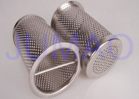Industrial 316 SS Basket Filter Elements / Sintered Wire Mesh Filter ...